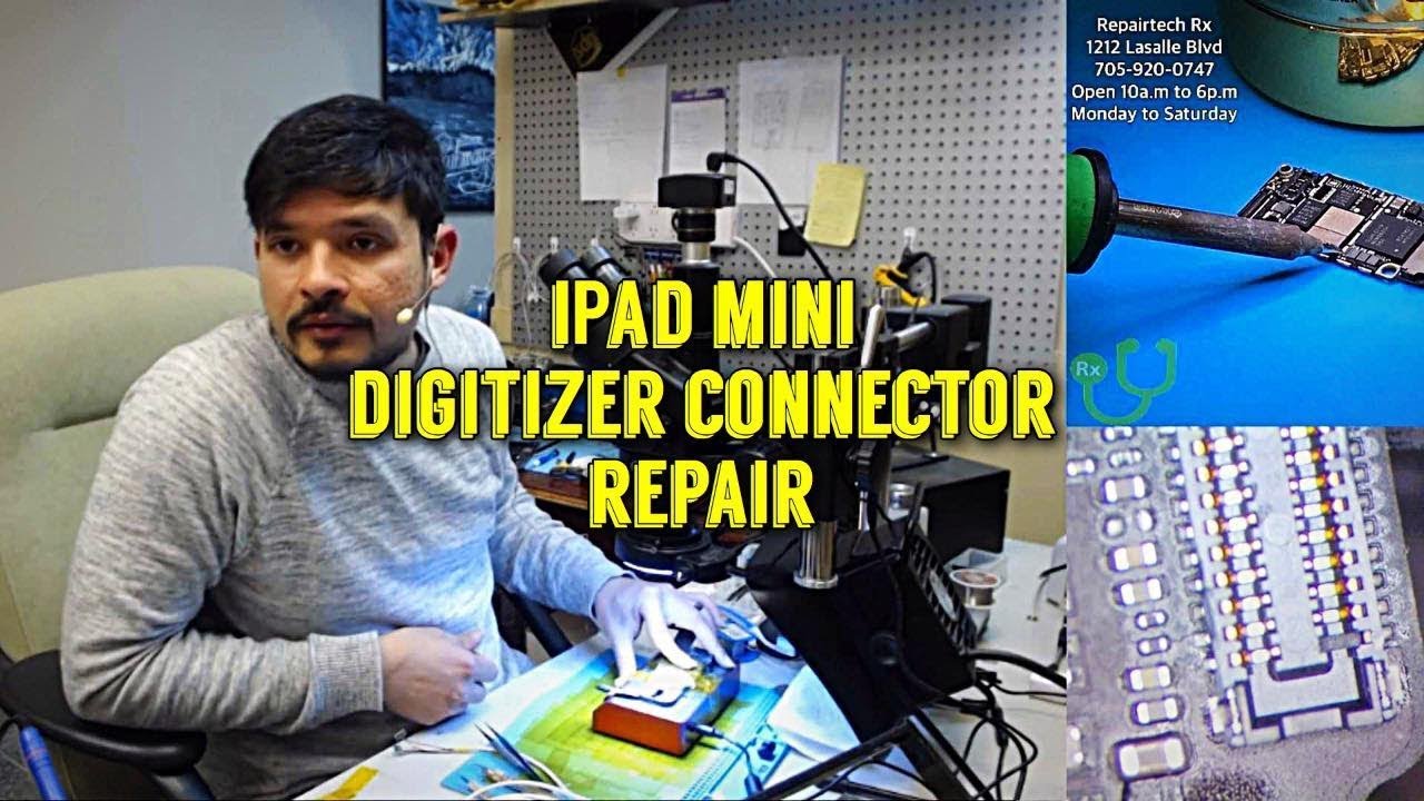 iPad mini digitizer fpc repair - YouTube