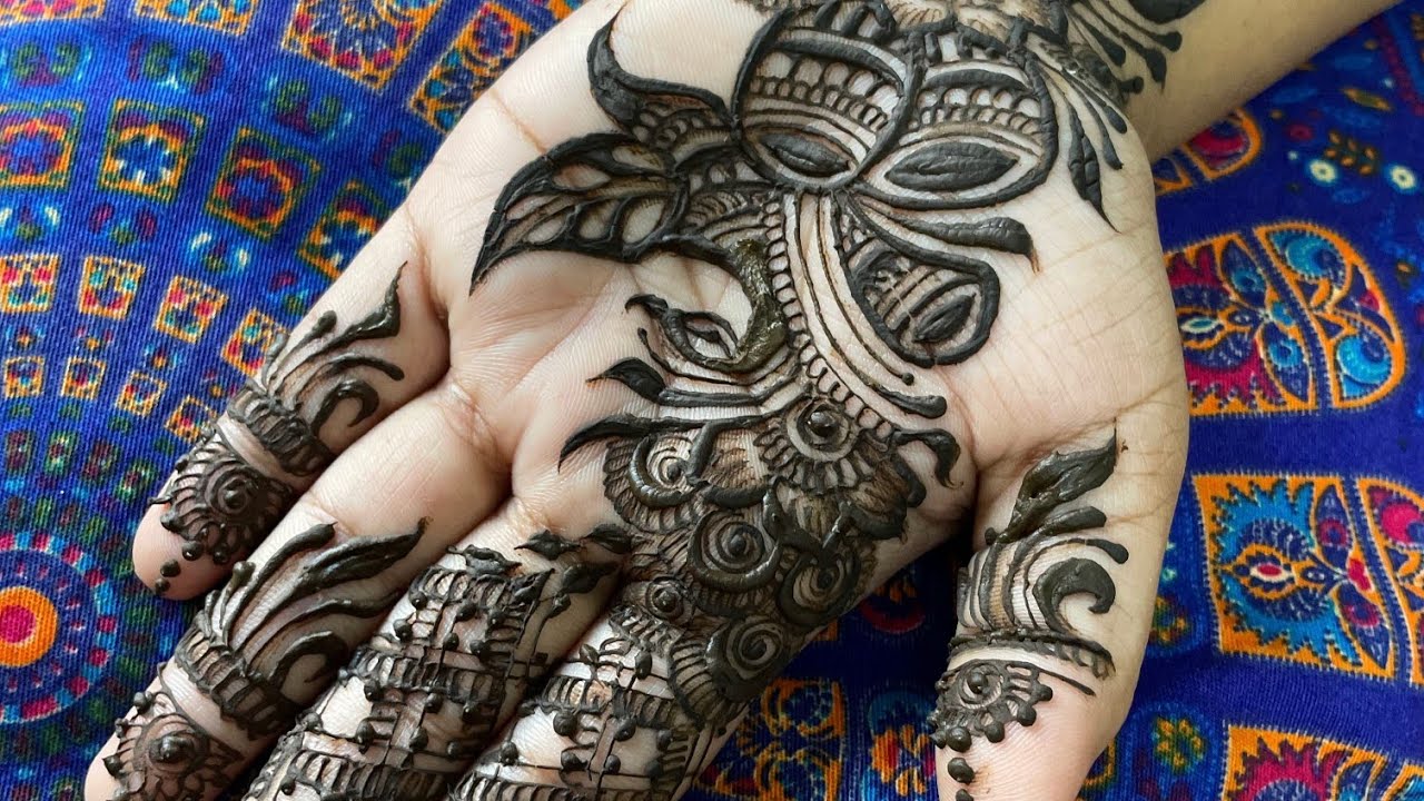 Non-bridal Mehedi Art Tutorial || Henna Art || Artwork by Naz - YouTube