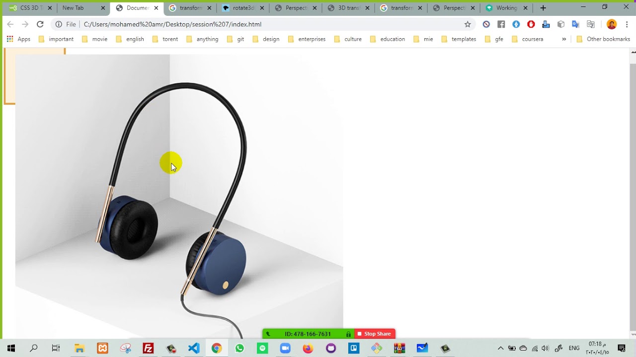 full stack diploma ( session 7 ) part 5. Webkit Transform - YouTube