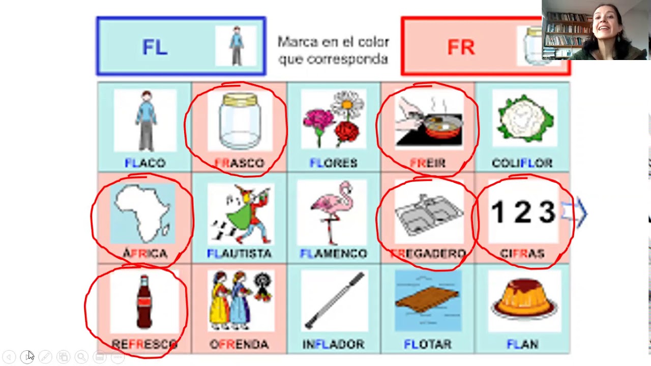 palabras fr primero básico 20 julio - YouTube