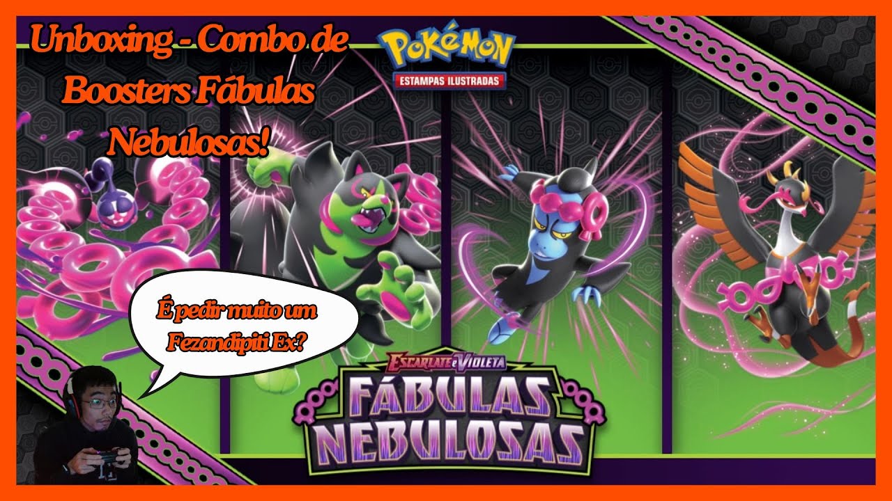 Pokemon TCG - Unboxing Combos de Boosters Fábulas Nebulosas! - YouTube
