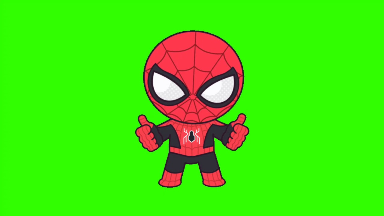 Spider Man Doing Thumbs Up 👍 / Cartoon Animation - Green Screen || By ...