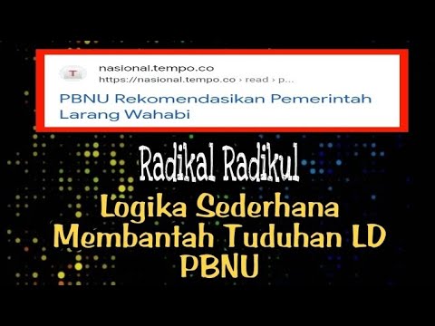 Jawaban Untuk Tuduhan LD PBNU | Wahabi Anti Pancasila Radikal Radikul ...