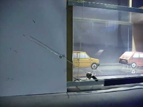 wind tunnel test (6) - driving in slipstream - YouTube