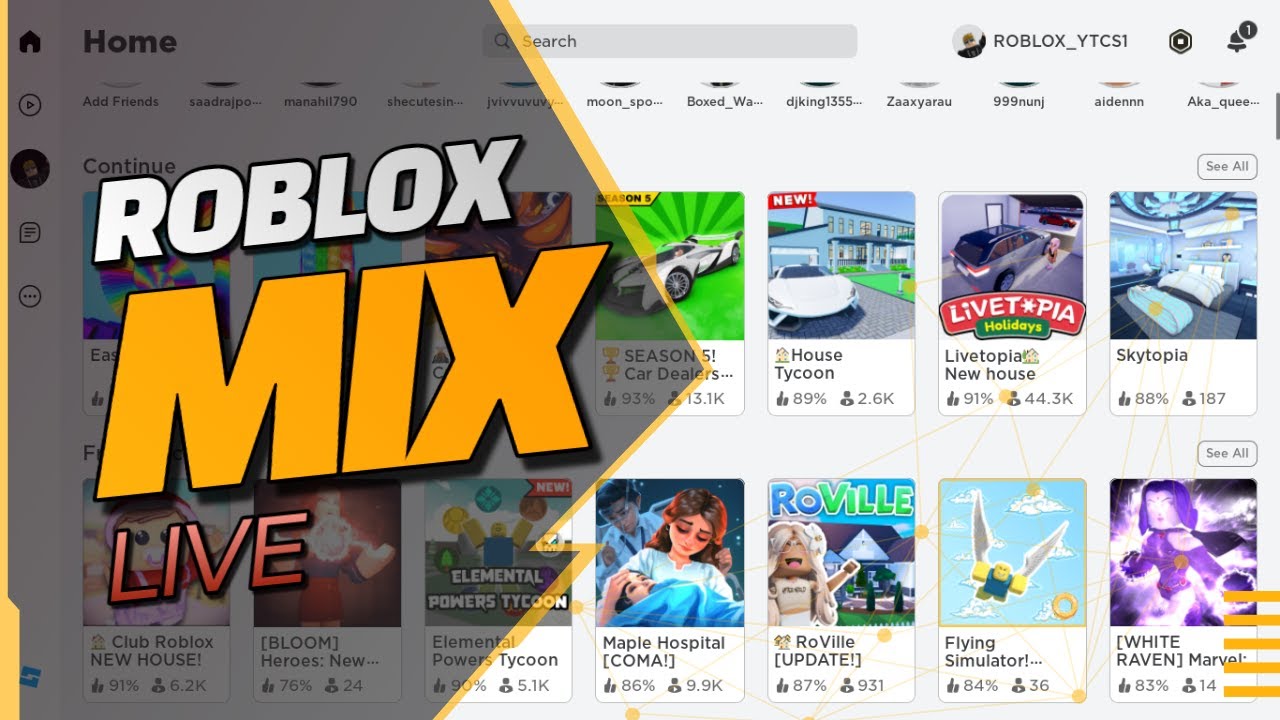 ROBLOX MIX LIVE🔴 - YouTube