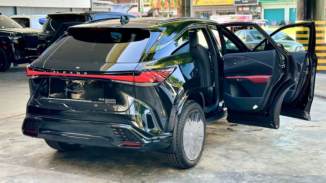 2023 Lexus RX500h Hybrid Black Color - Exterior and Interior Details ...