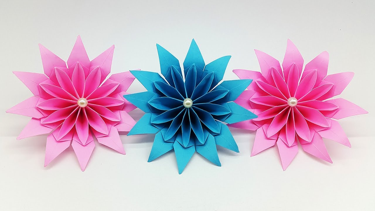 Magnificent Paper Flowers - DIY Paper Flower Making Tutorial - YouTube