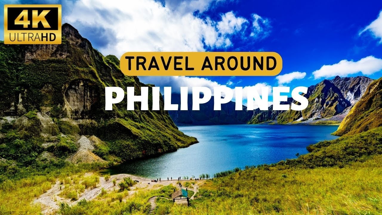 FLYING OVER MANILA, PHILIPINES (4K UHD)- Peaceful Music With Beautiful ...