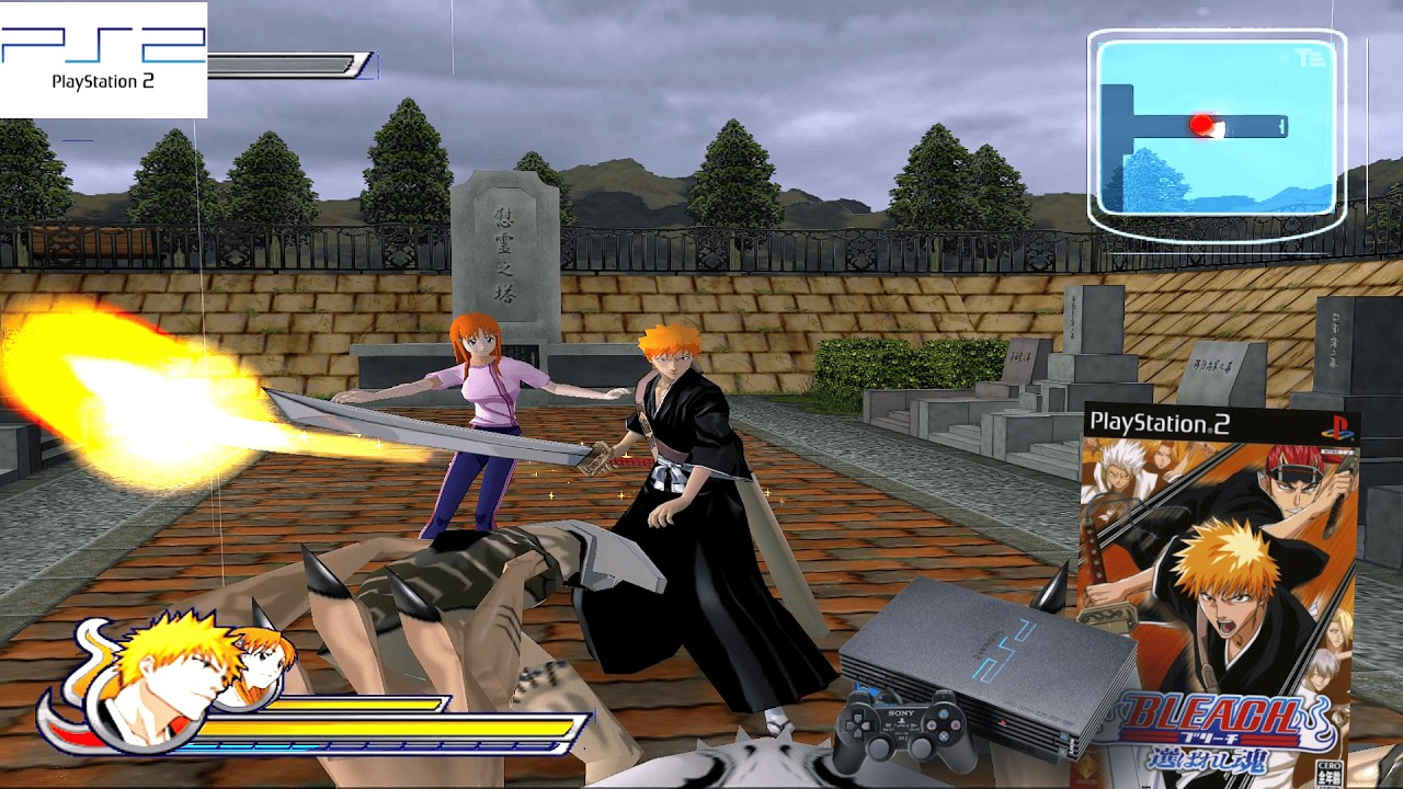 Bleach: Erabareshi Tamashii (2005) Sony PlayStation 2 (PS2) Gameplay in ...
