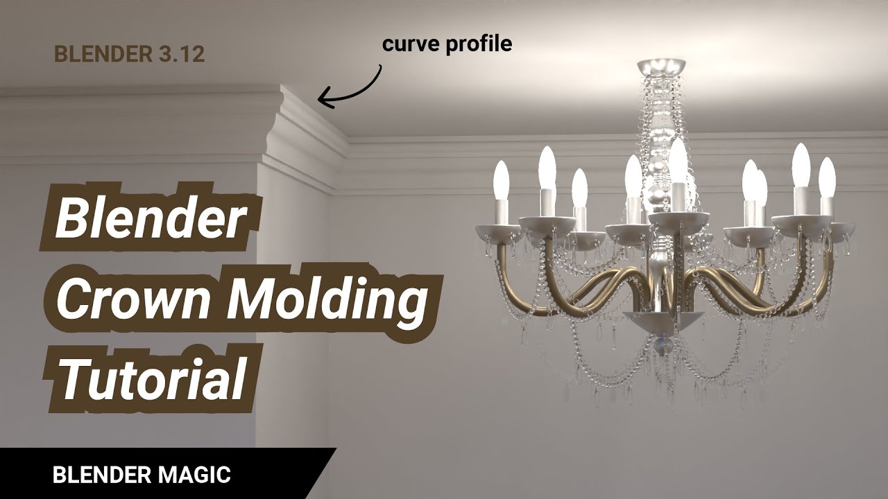 Blender Crown Molding Tutorial - YouTube