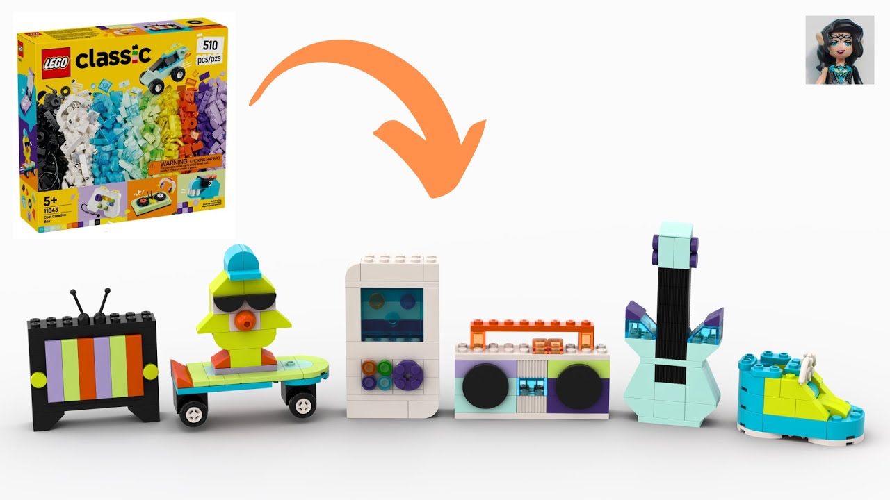 6 NEW SUB SETS Lego classic 11043 ideas How to build - YouTube