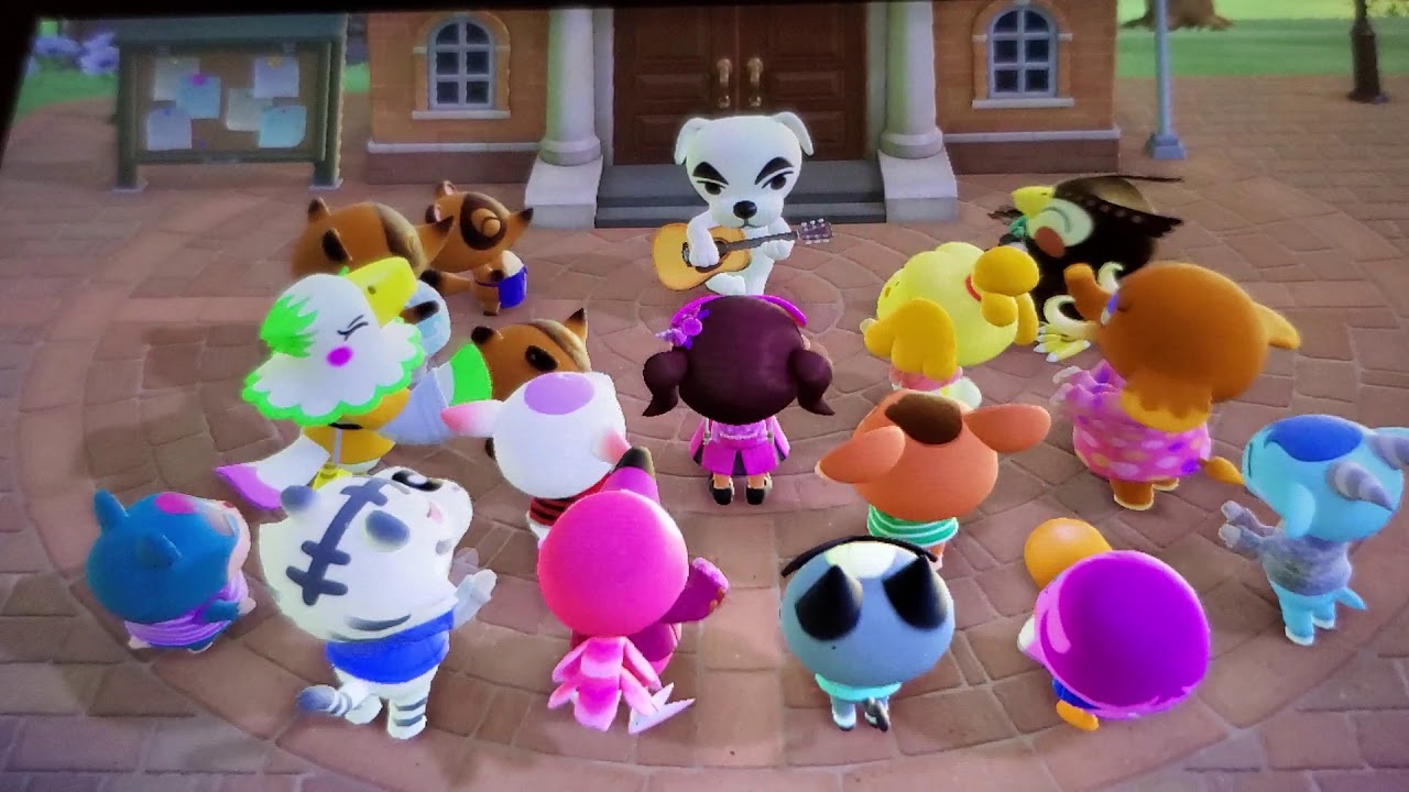 The animal crossing New horizon KK comes to my of the 1st time - YouTube