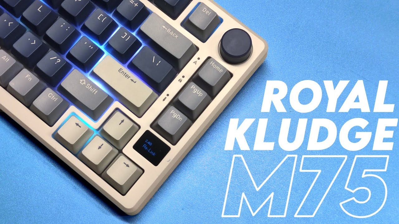 Royal Kludge M75 Unboxing - Knob and Screen with Gasket Mounting ...