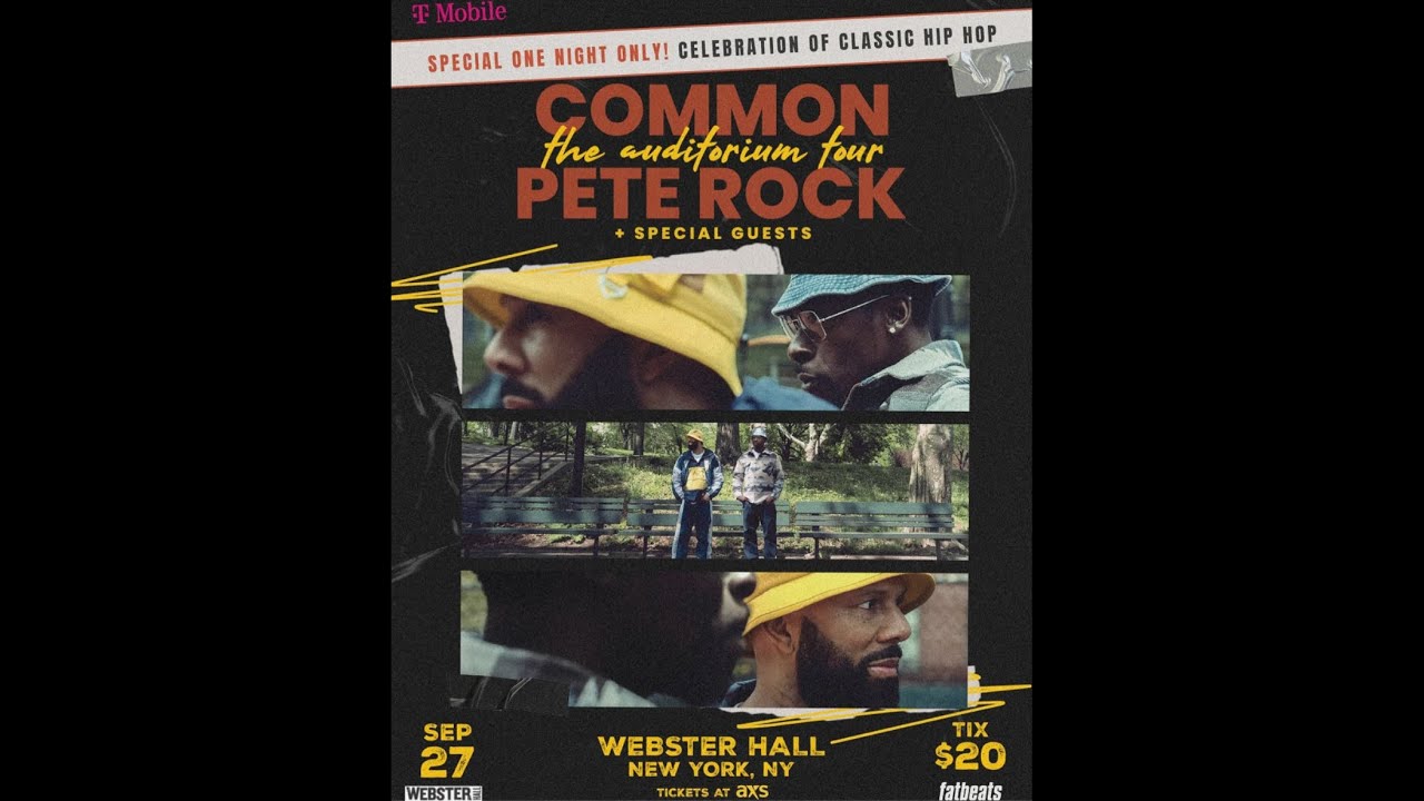 Common & Pete Rock ‘The Auditorium Tour’ 09/27/24 - Webster Hall, NYC ...