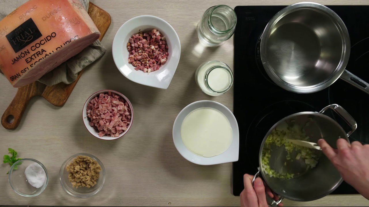 Sopa de bocata de jamón y pan inflado - YouTube