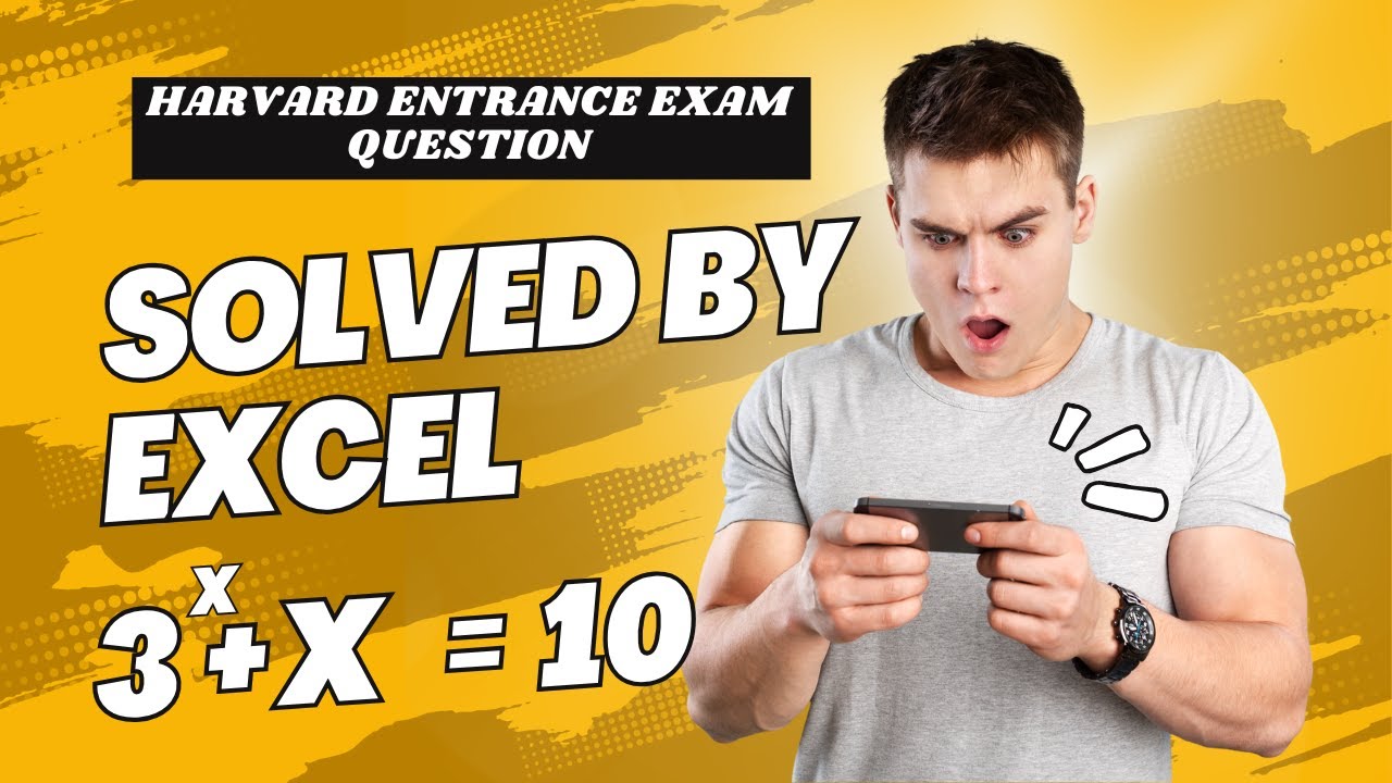 Top Excel Expert Reveals Secret to Solving 3^x + x = 10 with Goal Seek ...