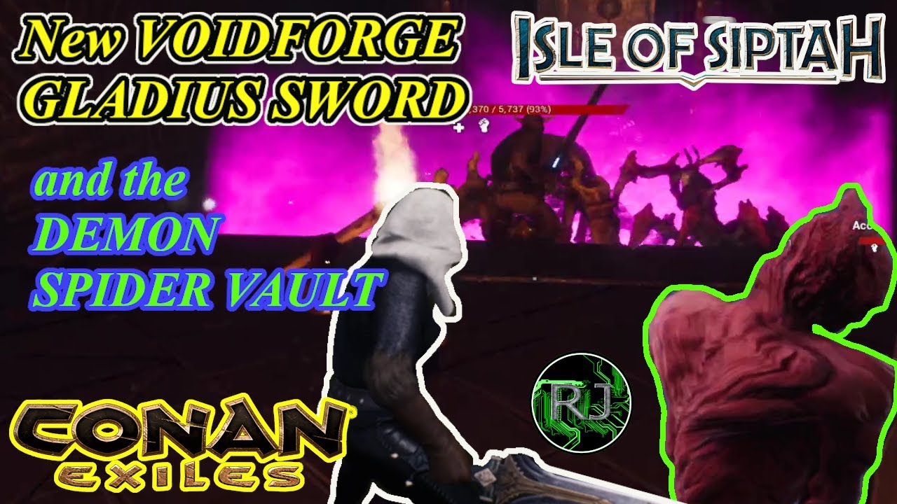 New VOIDFORGE GLADIUS Sword and the Demon Spider Vault Dungeon CONAN ...