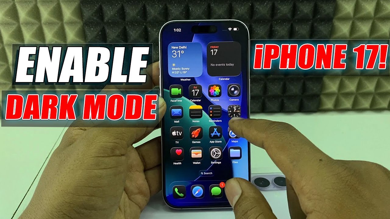 how to enable dark mode on iphone 17/17 pro max? - YouTube
