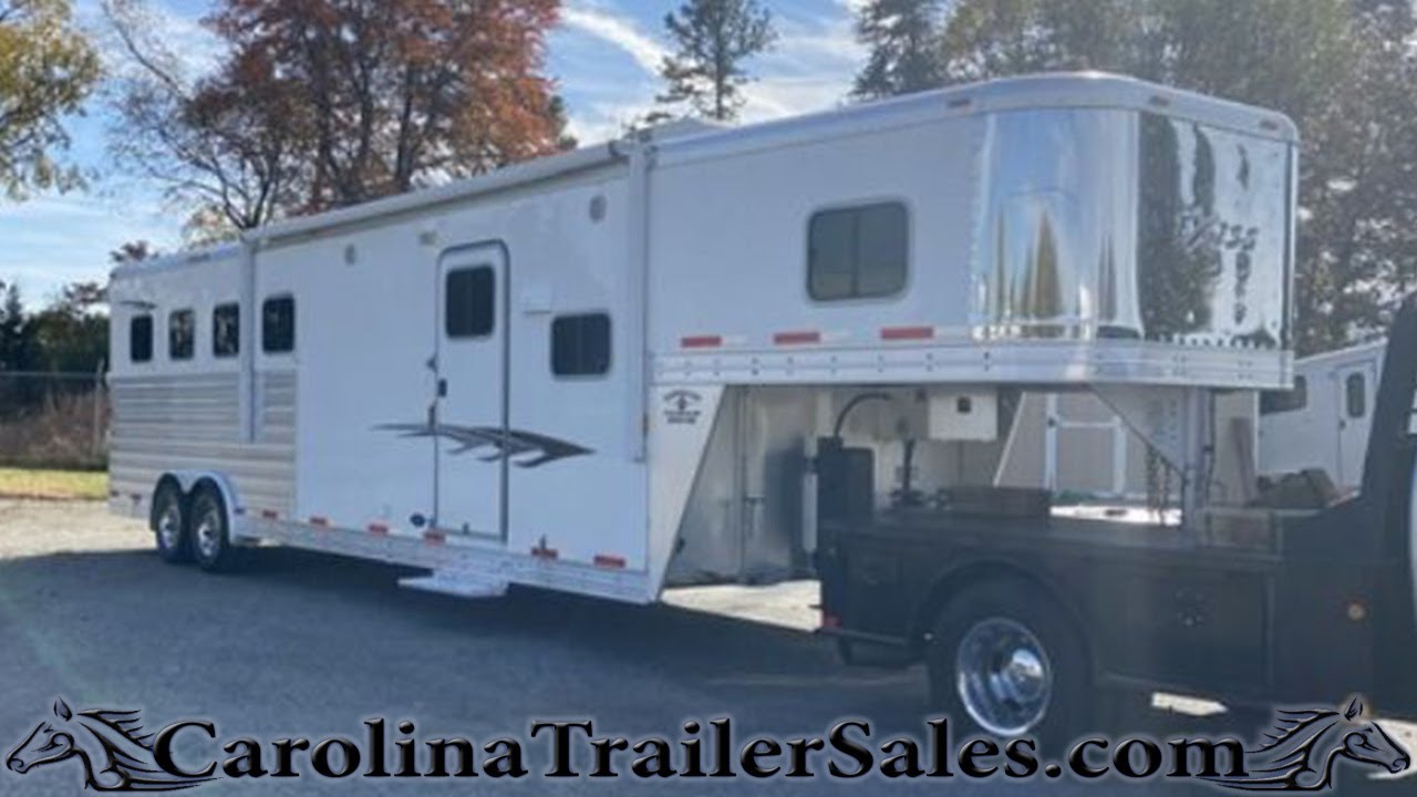 2014 Exiss 4 Horse Trailer, 10' LQ, Sierra Interior Big Fridge, Mangers ...