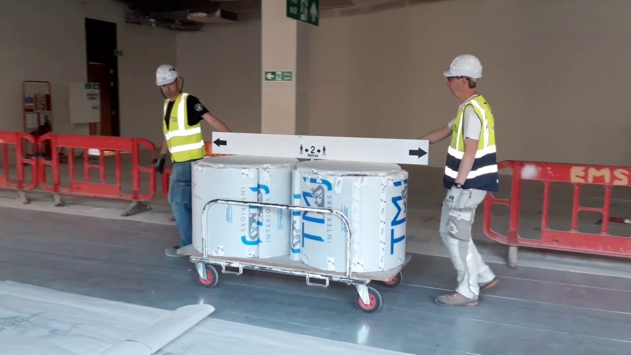 Trolley use on site | TMJ Interiors - YouTube
