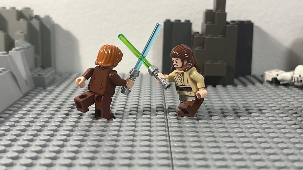 Lego Star Wars Stop Motion: Lightsaber Fight Test - YouTube