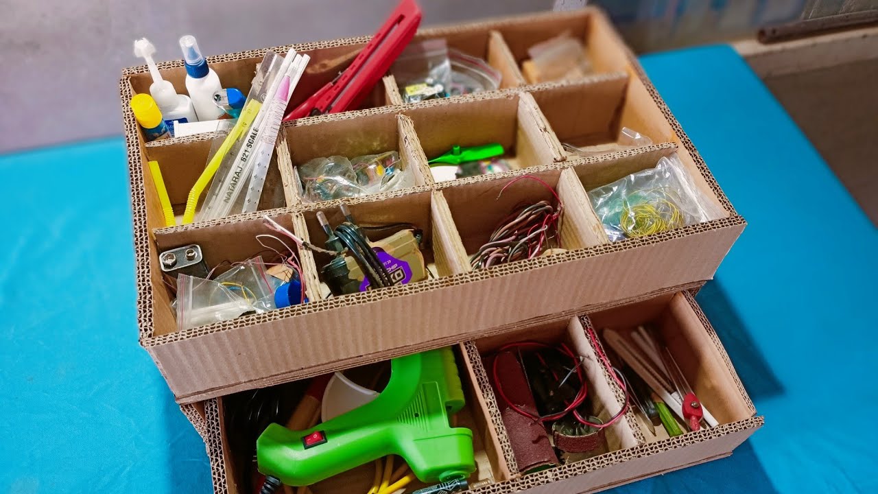 How To Make Very Useful Box From Cardboard//Cardboard Craft - YouTube