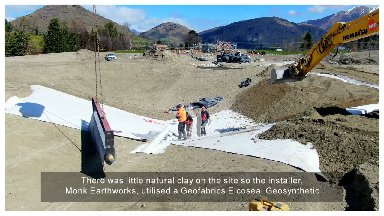 Geofabrics Elcoseal Geosynthetic Clay Liner containing Queenstown NZ ...