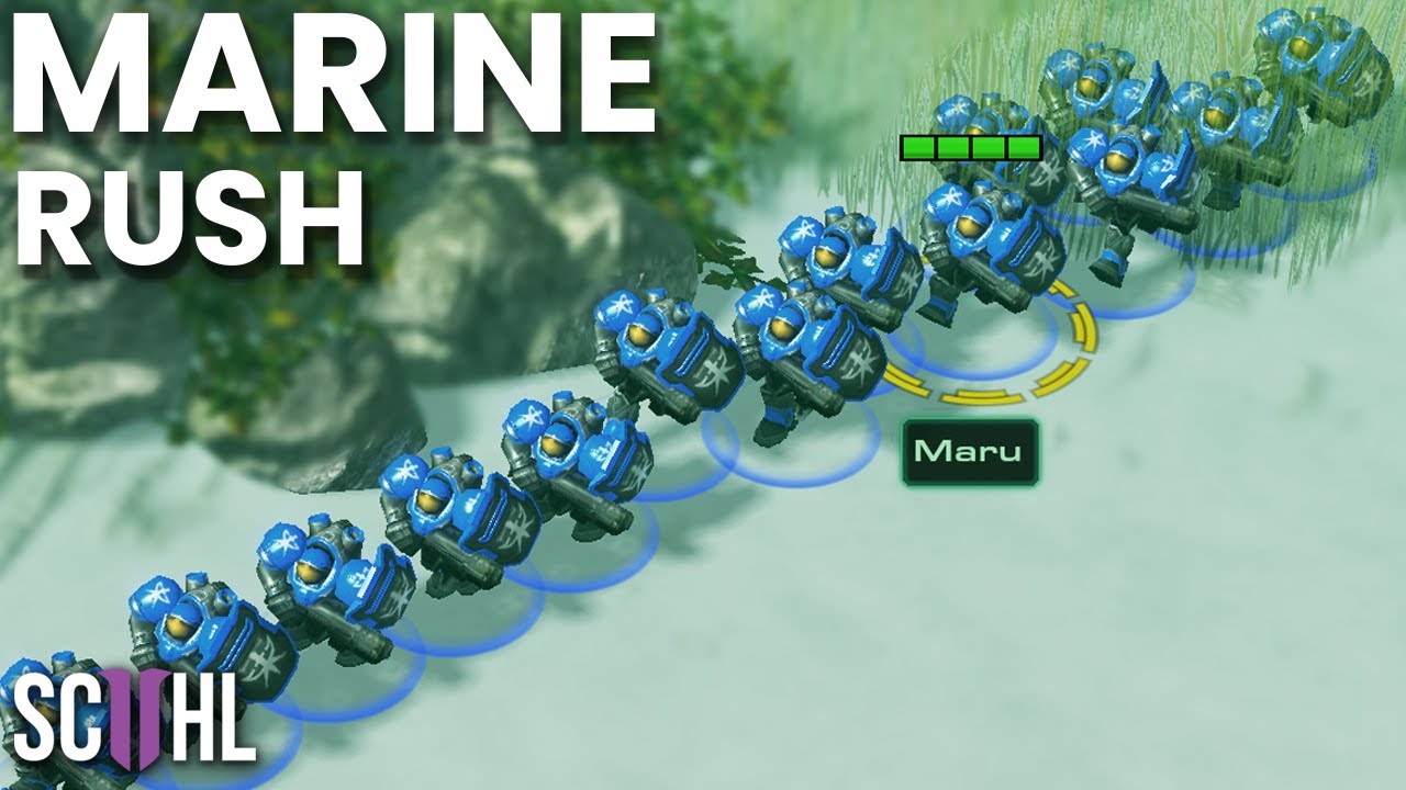 Maru’s Mass Marine Rush vs. Scarlett - Starcraft 2 - YouTube