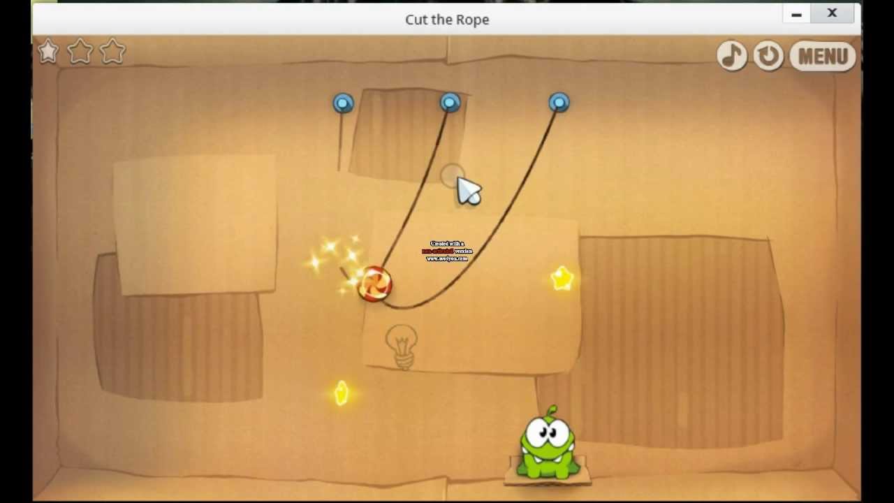 Cut The Rope Cardboard Box Stage 2 Walkthrough - YouTube