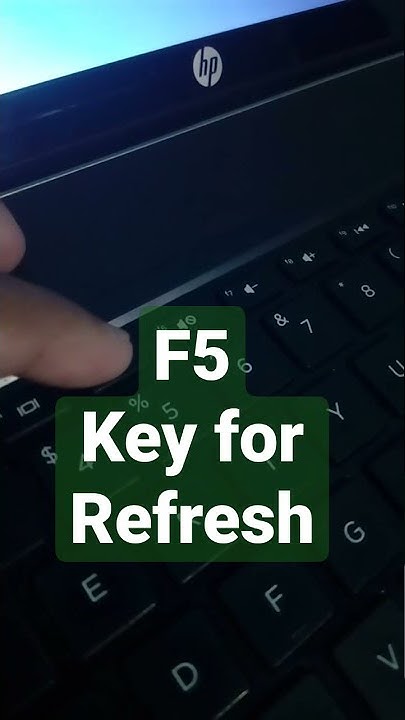 F5 key for Refreshing your computer - YouTube