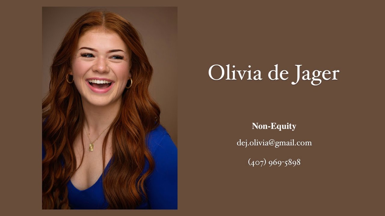 Dance Sizzle Reel - Olivia de Jager - YouTube