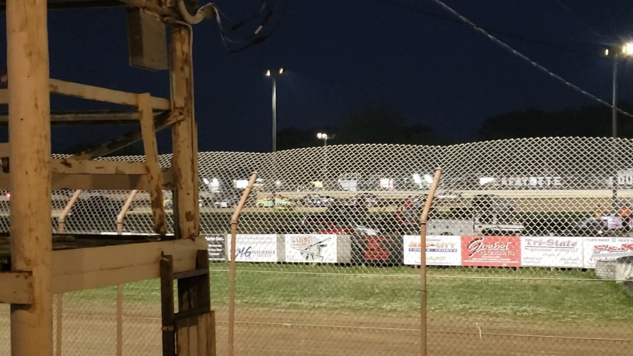 Lafayette County Speedway 4 cylinder Feature 6/11/21 part1 - YouTube