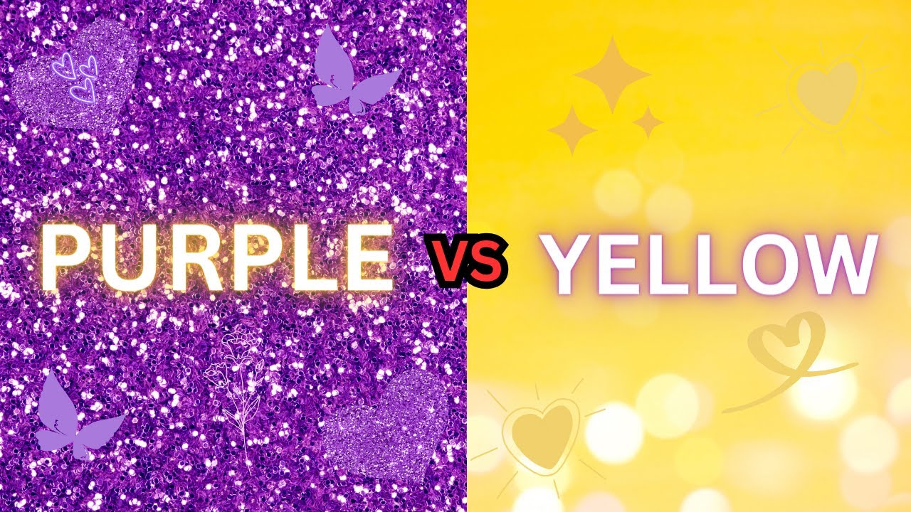 "Comparing Purple and Yellow: What's Better? yellow vs purple,purple ...