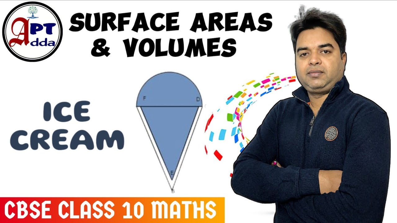 Surface Area & Volume | The figure Shows the Cross Section of an Ice ...