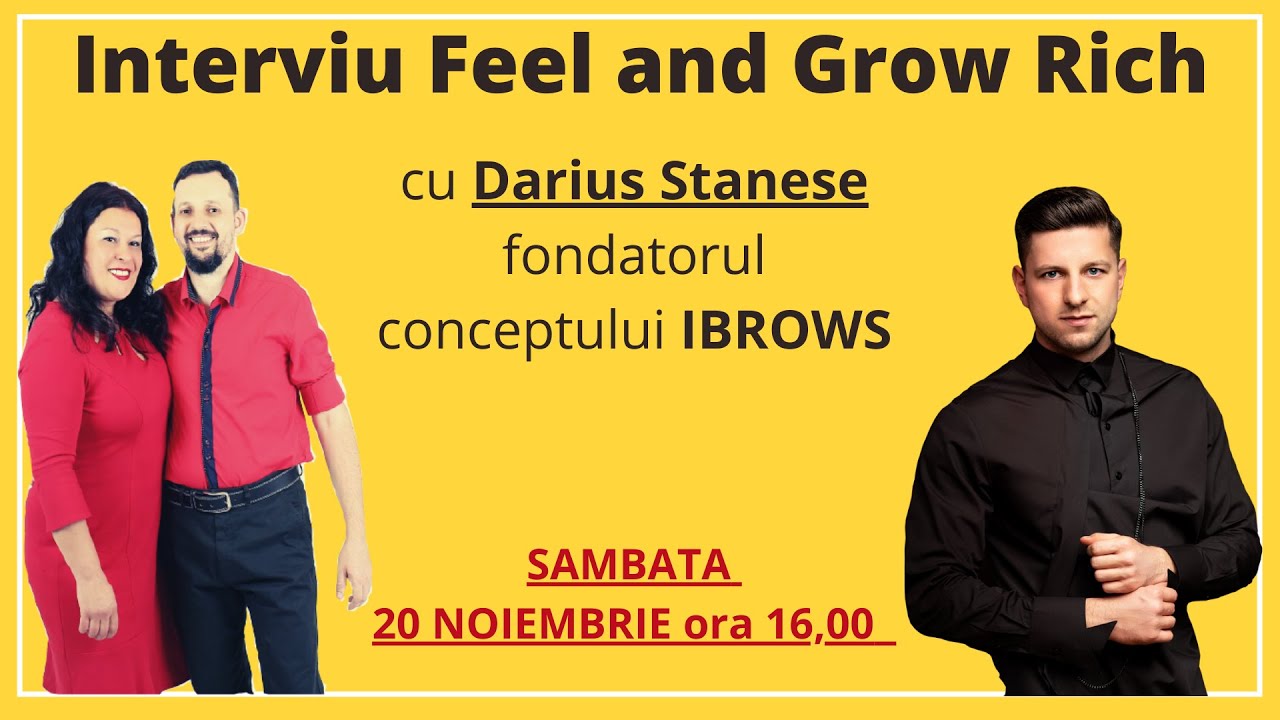 Interviu Feel and Grow Rich cu Darius Stanese - YouTube