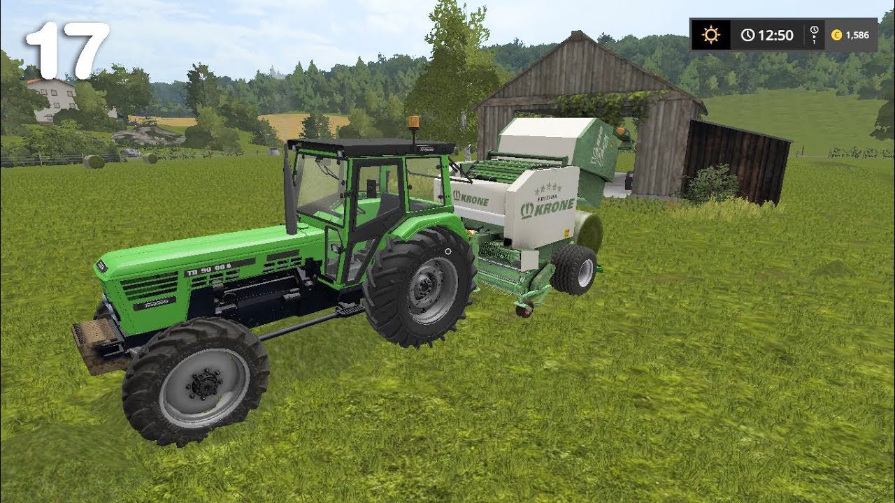 Baling | Small Farm | Farming Simulator 2017 | Episode 17 - YouTube