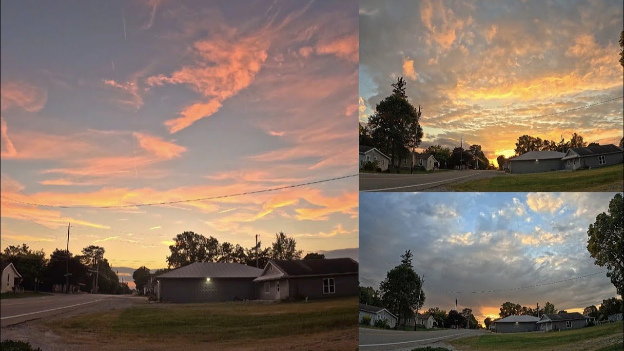 Gorgeous early fall sunsets in Miami Valley, Ohio! (Time-lapses) - YouTube