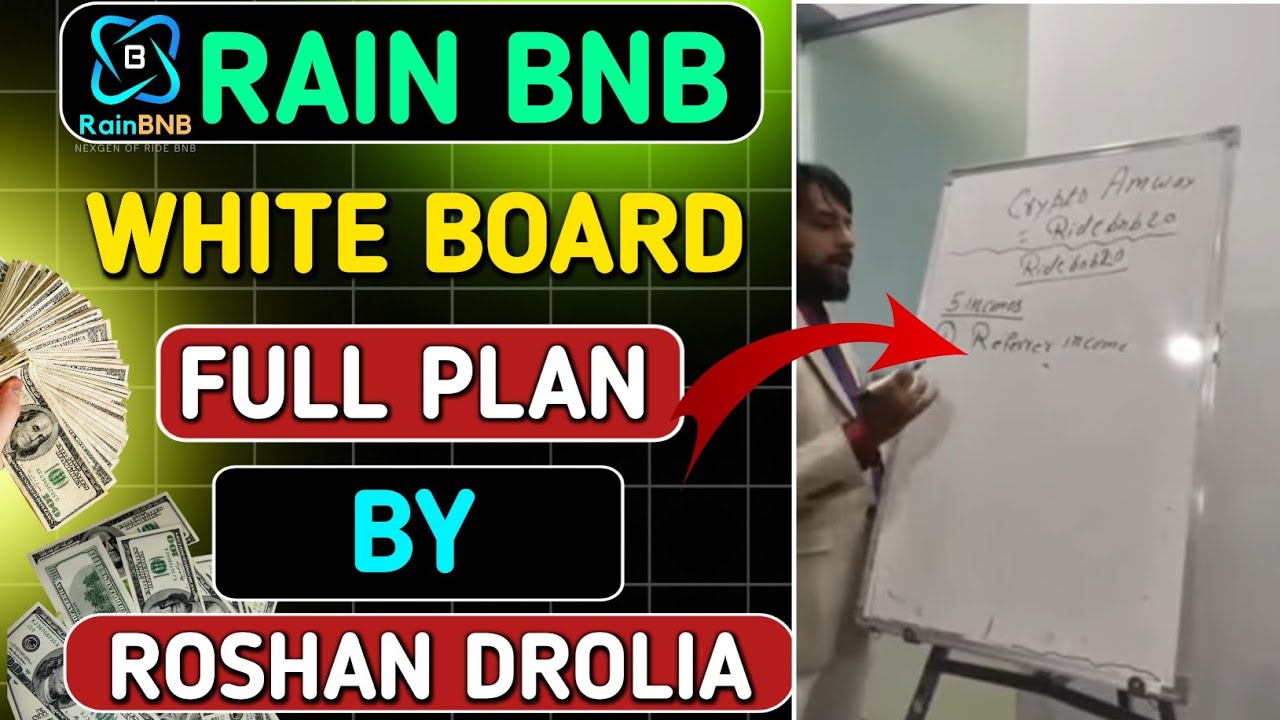 Rain BNB Full Plan In White Board | Rain BNB | - YouTube