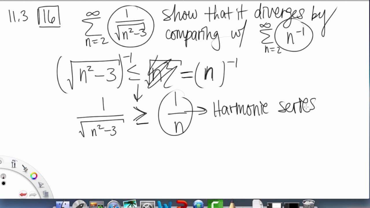 Convergence of Series with Positive Terms Example 2 | Single Variable ...