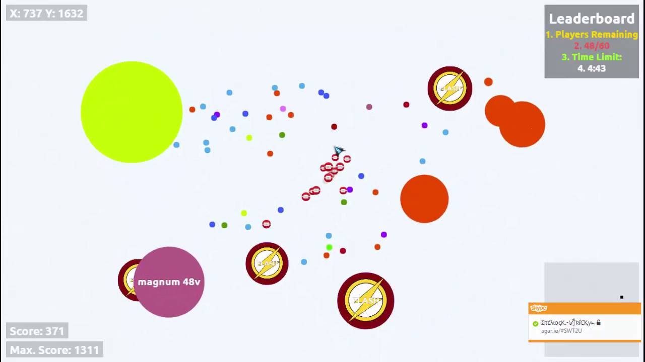 Flash mode Agarly gameplay Solo - YouTube