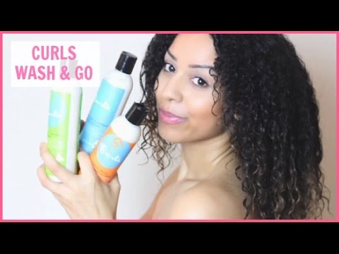 Curly Hair Wash & Go Tutorial | Using CURLS - YouTube