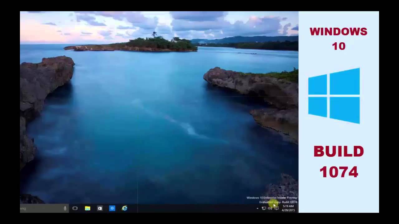 Windows 10 Sneak Peek and Preview - YouTube