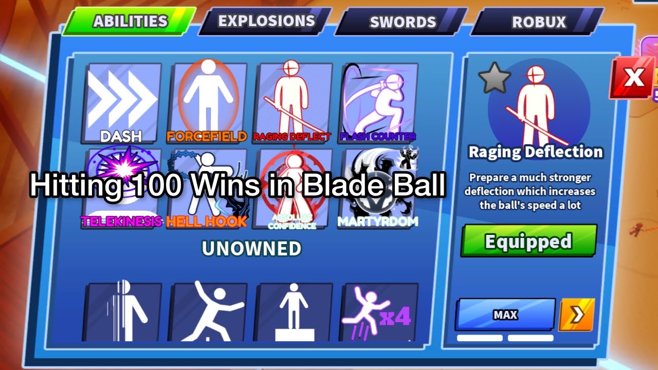 I Used Raging Deflection *INSANE* (Blade Ball) - YouTube