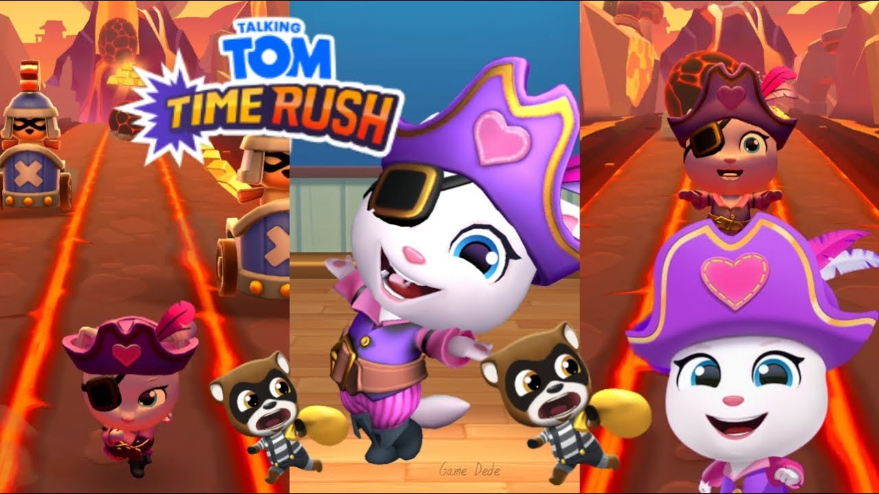 Talking Tom Time Rush Pirate Angela New Update2024 Gameplay Android ...