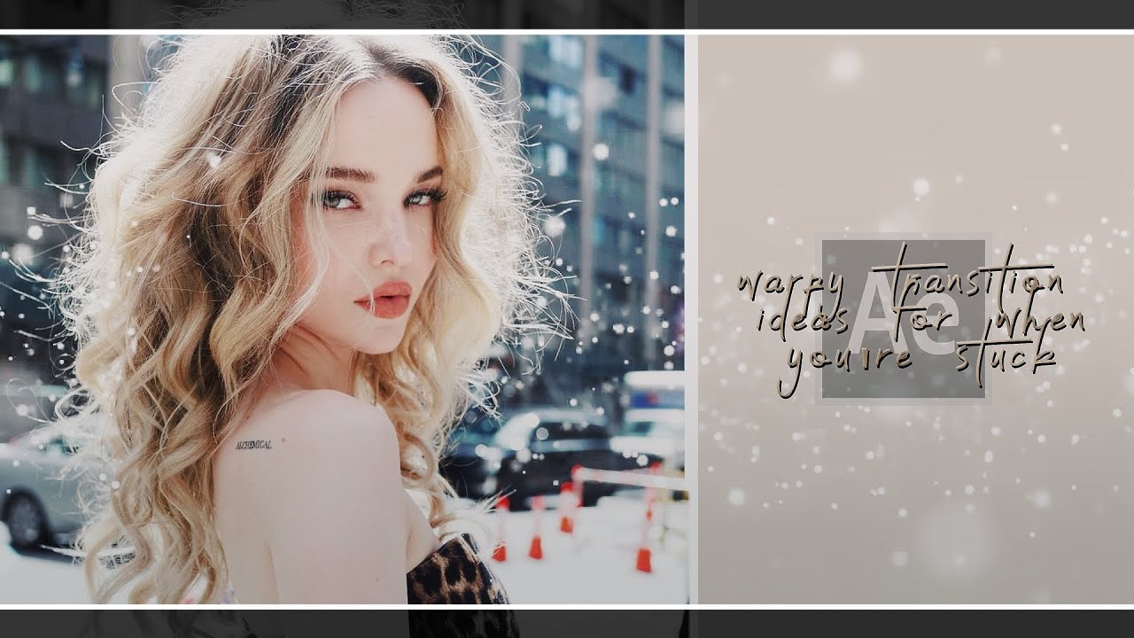 warpy transition ideas for when you're stuck | after effect - YouTube