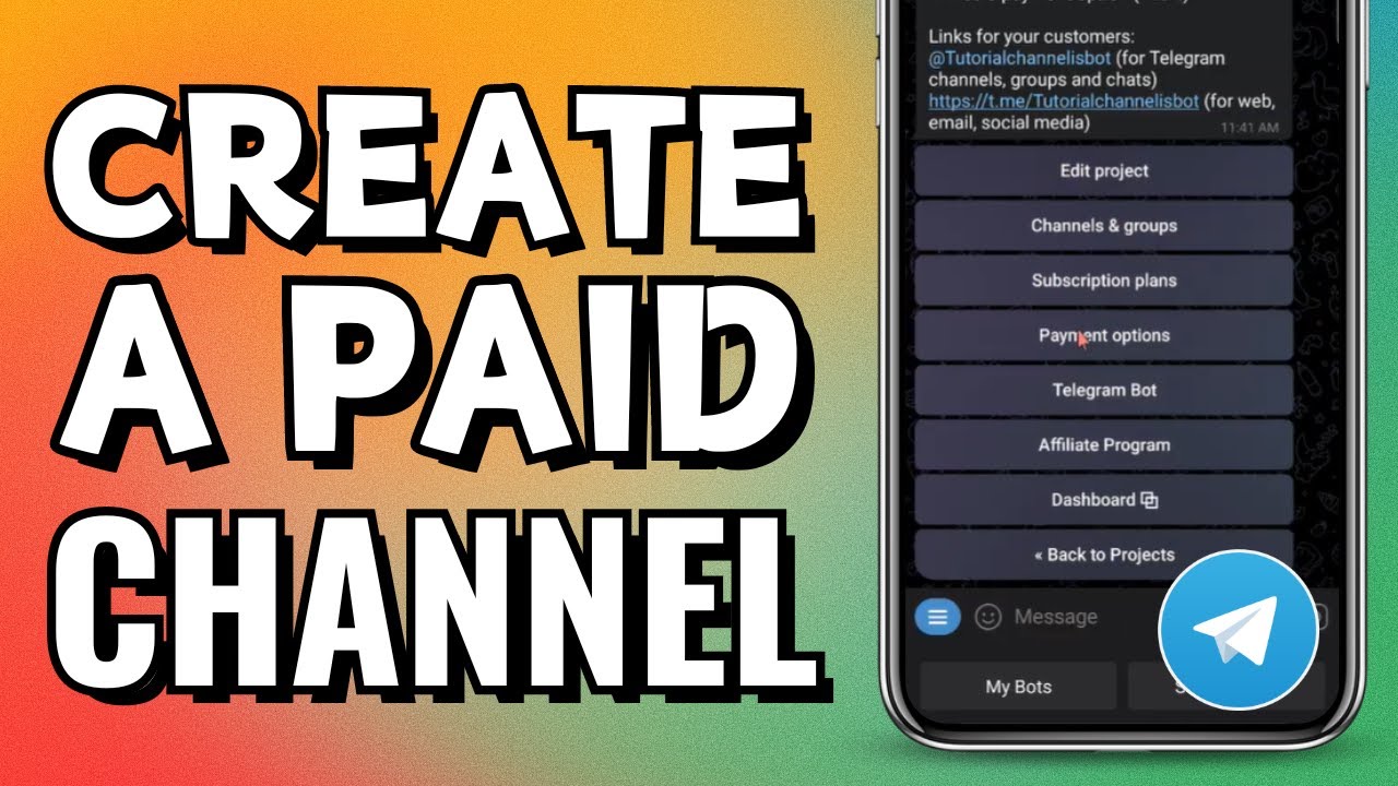 How To Create A Paid Channel On Telegram (Step By Step Tutorial) - YouTube