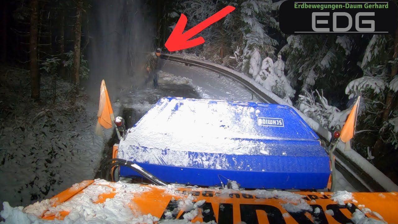 ️Schneeräumung Fail April 2023 ️Winterdienst Unimog U1400 - YouTube