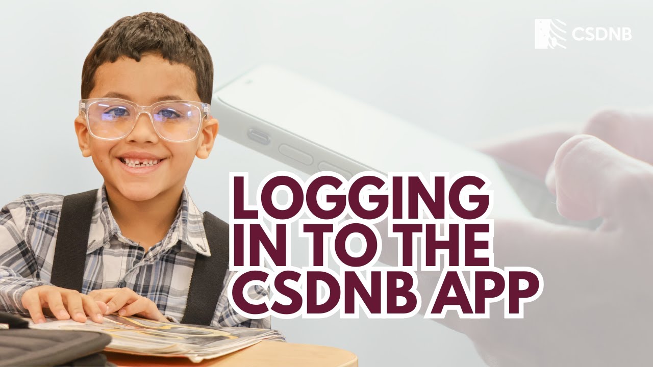 Logging into the CSDNB App - YouTube