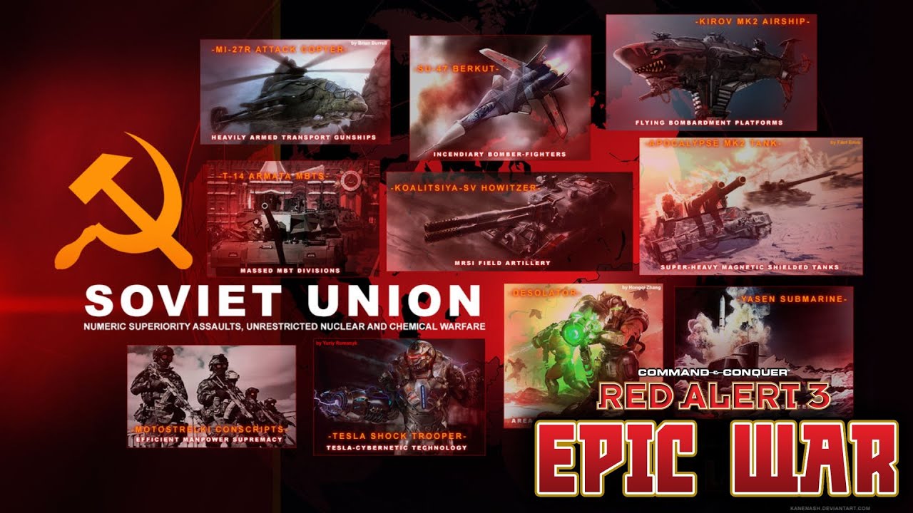 Red Alert 3 Epic War Mod | Complete Soviets Campaign | (Hard) - YouTube