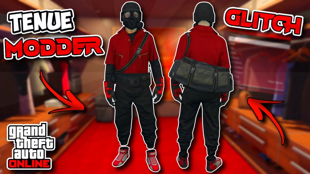 AVOIR UNE MAGNIFIQUE TENUE MODDER DE TRYHARD ROUGE | Gta 5 Online ...